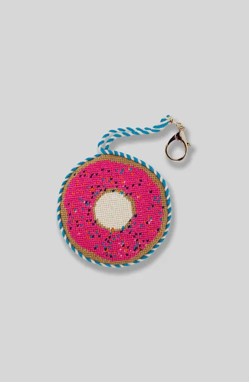 FURBISH Needlepoint Bag Charm - Pink