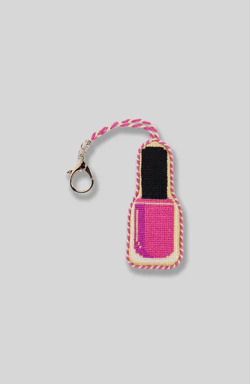 FURBISH Nail Polish Bottle Bag Charm - Pink