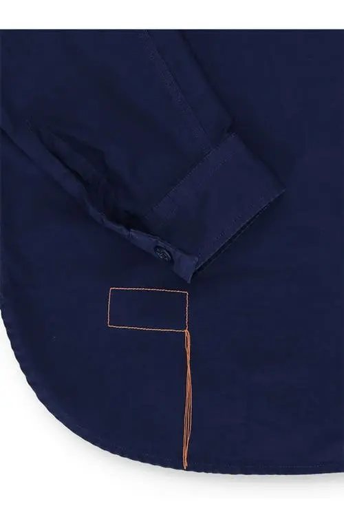 FORTELA Cpo Twill Cotton Overshirt - Indaco