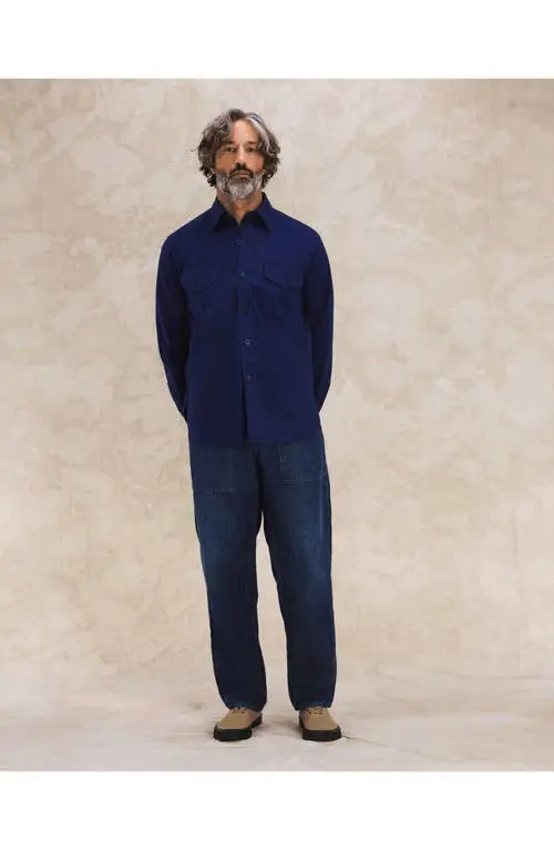 FORTELA Cpo Twill Cotton Overshirt - Indaco