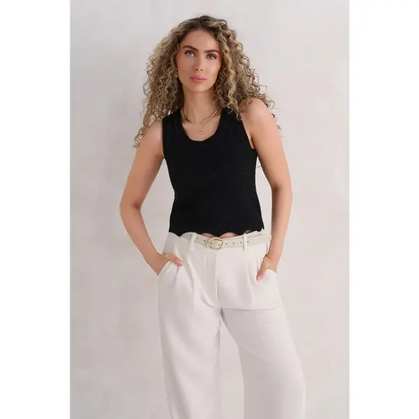 KADA Open Knit Tank - Ink