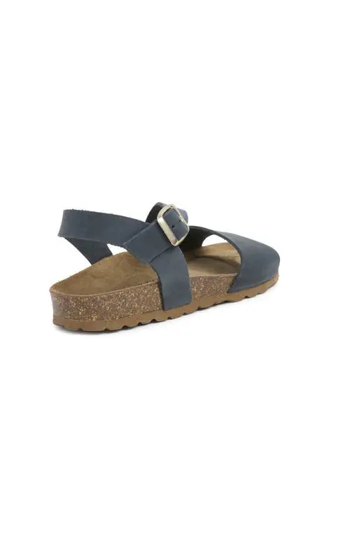 CELTIC & CO. Asymmetric Strap Sandal - Navy