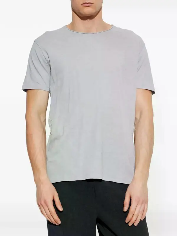 ALLSAINTS Figure Raw-edge T-shirt - Grey