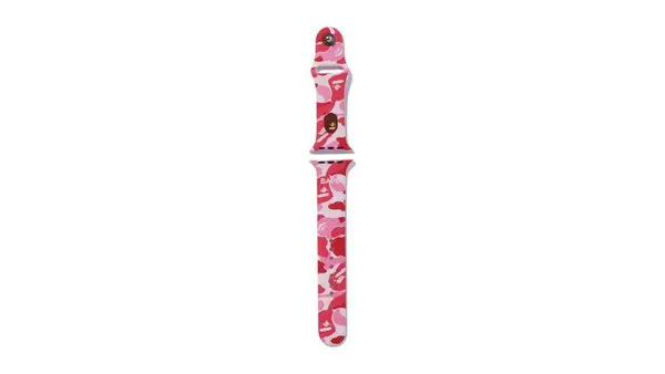 A BATHING APE Abc Camo Watch Band - Pink