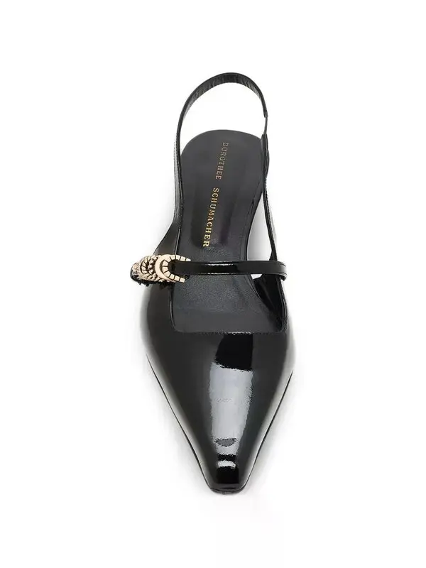 Dorothee Schumacher Ring-embellished Slingback Pumps