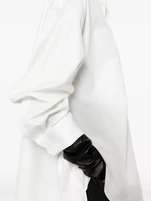 Balenciaga Poplin Shirt With Cape Detail - White