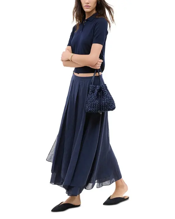 NAGHEDI Gramercy Medium Double Weave Bucket Bag - Indigo