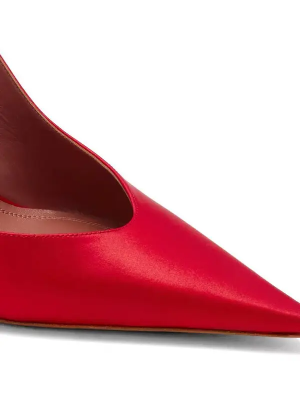 Amina Muaddi 105mm Anok Heeled Pumps - Red