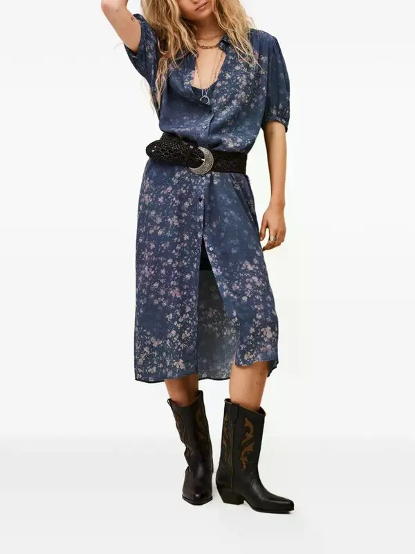 Ba&sh Floral-print Shirt Dress