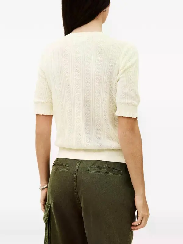 Ba&sh Viola Ruffled Polo Top