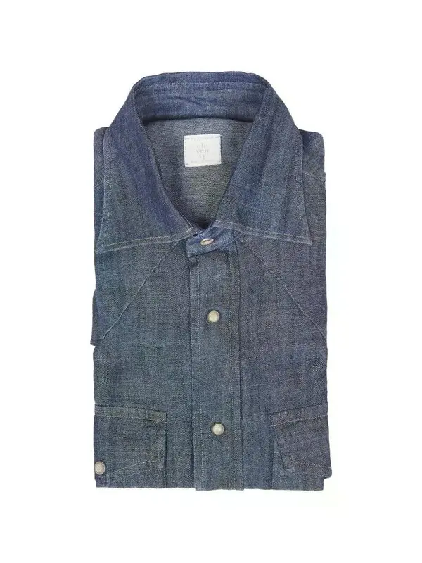 Eleventy Pocket Buttoned Shirt