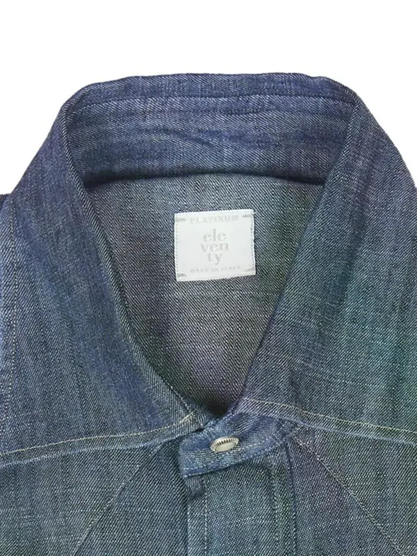 Eleventy Pocket Buttoned Shirt