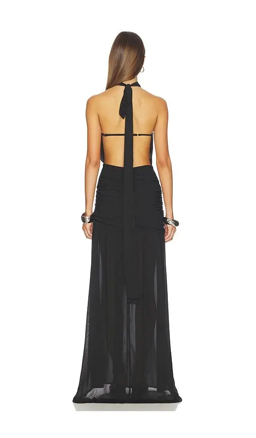 RUNAWAY THE LABEL High Neck Maxi Dress