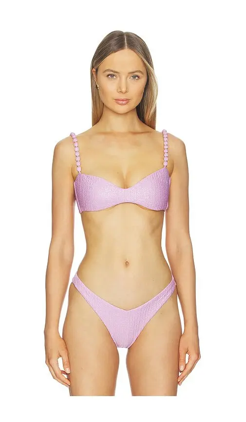 Peixoto Asher Bikini Top - Lavender Pearl