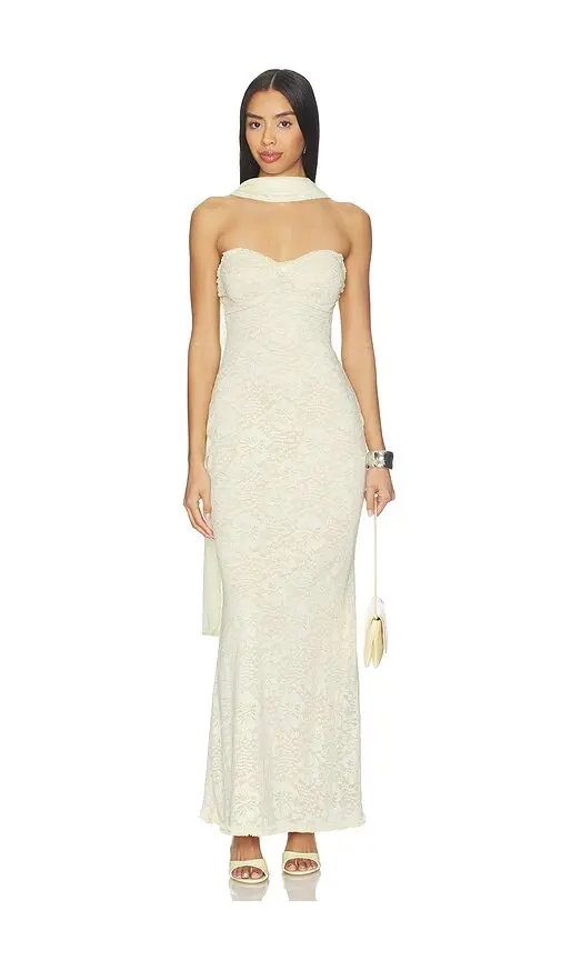 RUNAWAY THE LABEL Amana Maxi Dress - Lemon