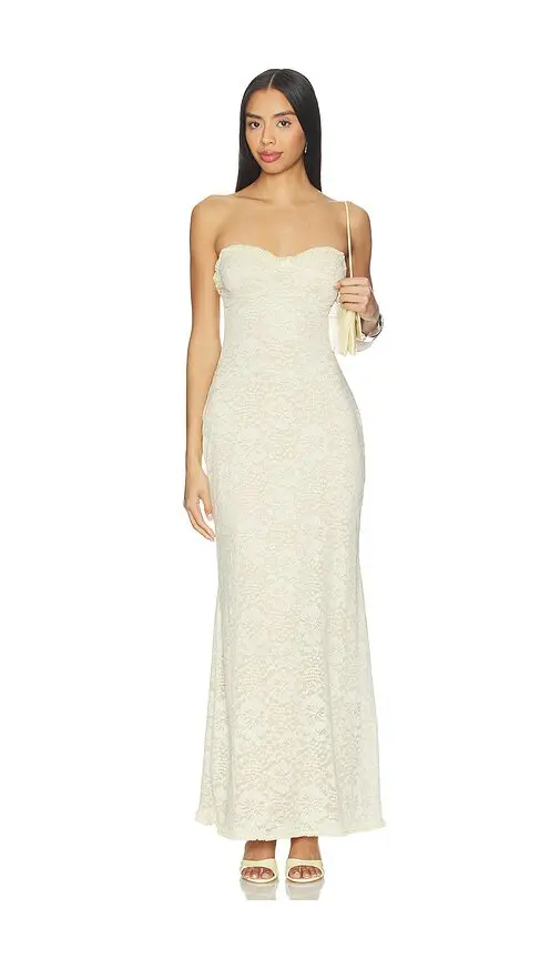 RUNAWAY THE LABEL Amana Maxi Dress - Lemon