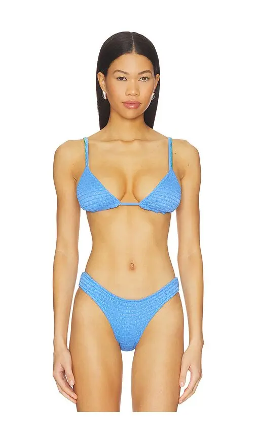 MAAJI Ocean Drift Row Bikini Top - Blue