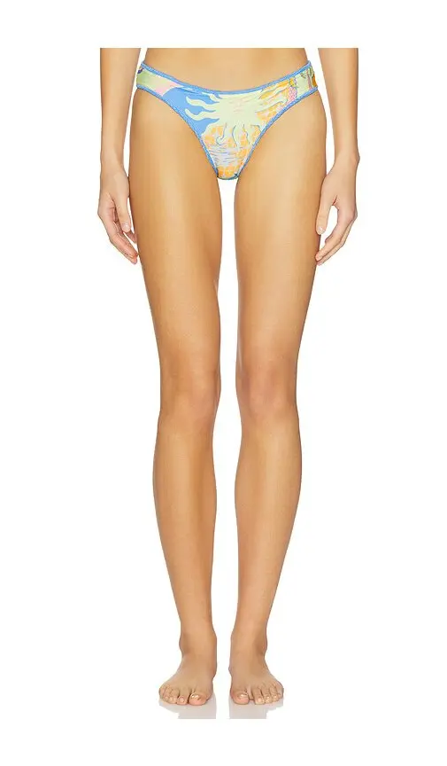 MAAJI Ocean Drift Flirt Bikini Bottom - Blue