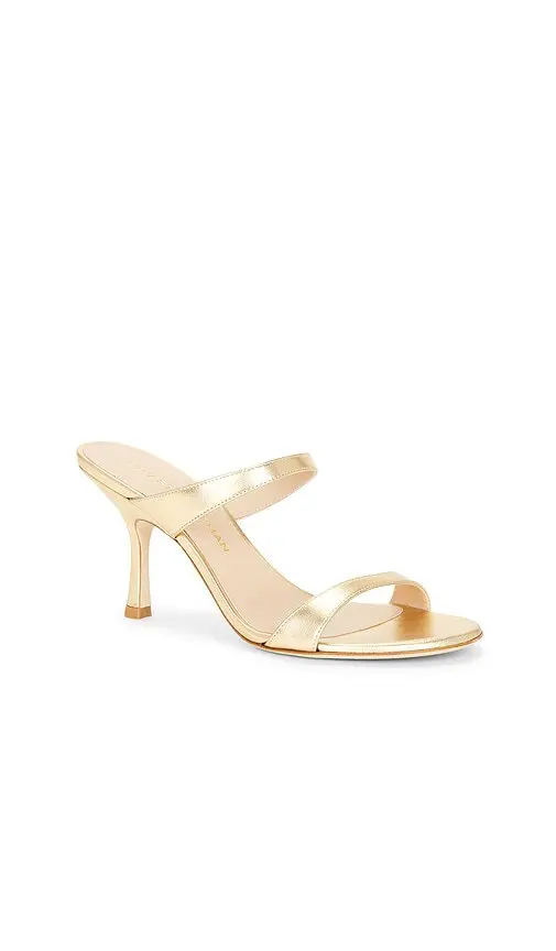 STUART WEITZMAN Nudist Slide 85 In Metallic - Gold