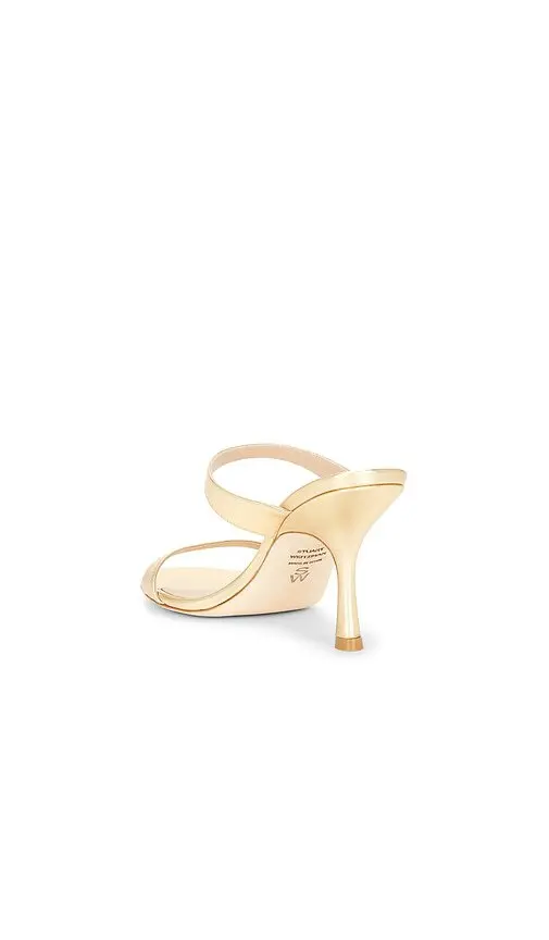 STUART WEITZMAN Nudist Slide 85 In Metallic - Gold