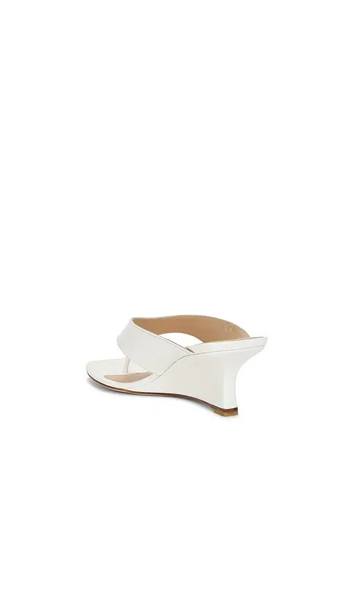 STUART WEITZMAN Vinnie Wedge Thong Sandal 50 - Blanco