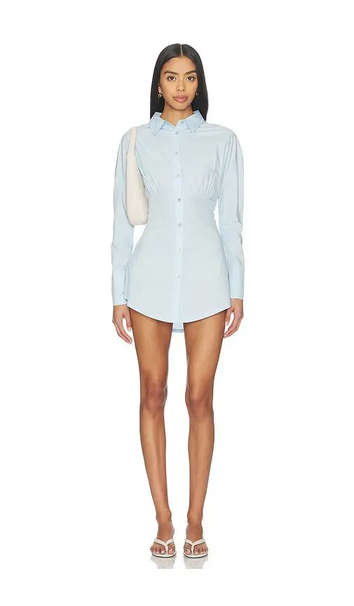 OW Elia Shirt Dress In Baby - Blue