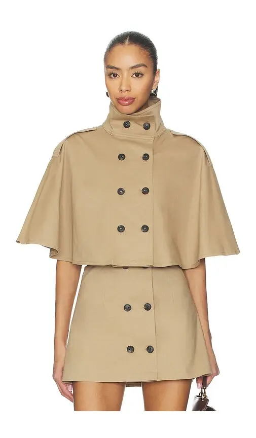 SELMACILEK Cropped Trench Cape