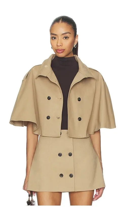 SELMACILEK Cropped Trench Cape