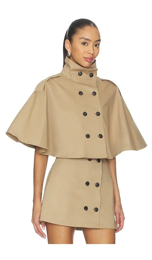 SELMACILEK Cropped Trench Cape