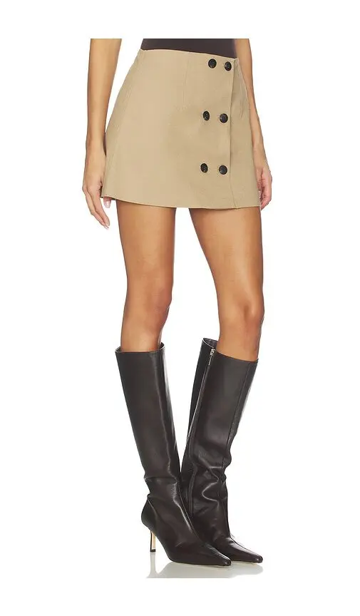 SELMACILEK Button Front Mini Skirt