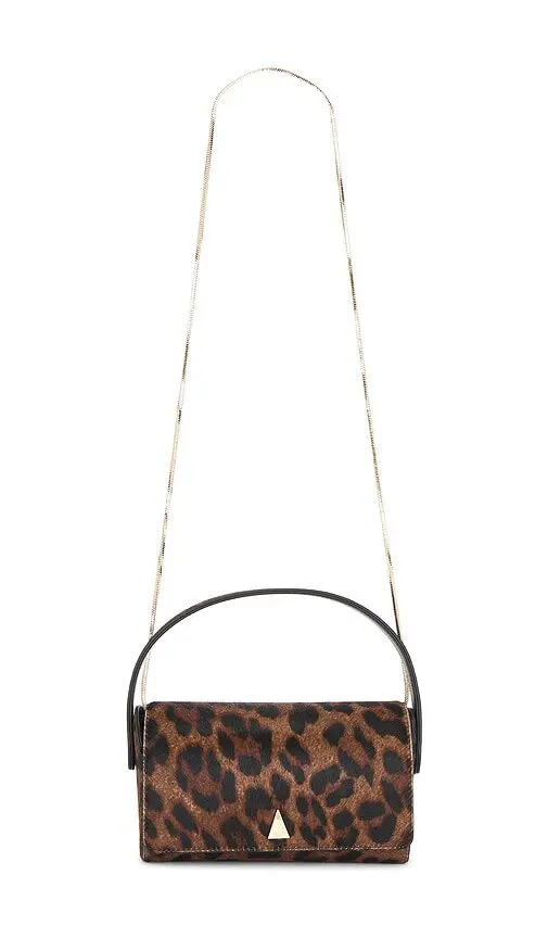 VERAFIED Calf Hair La Pochette Bag In Brown - Leopard
