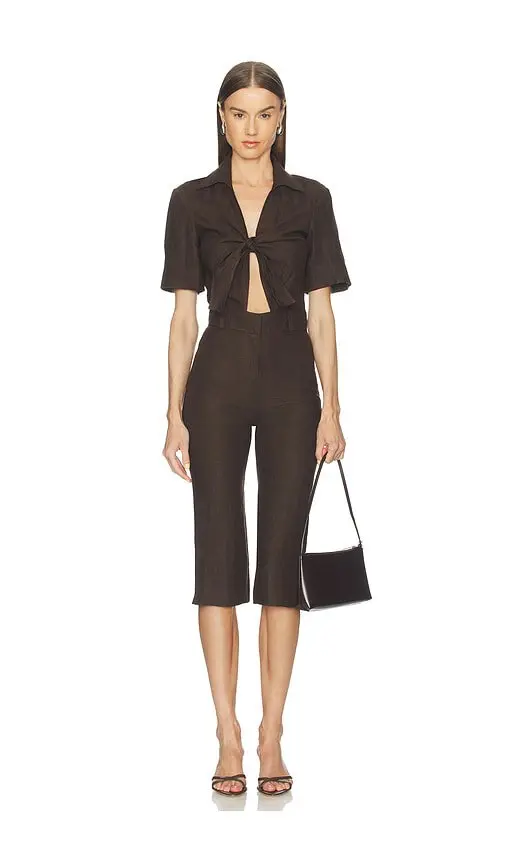 SELMACILEK Polo Jumpsuit - Brown