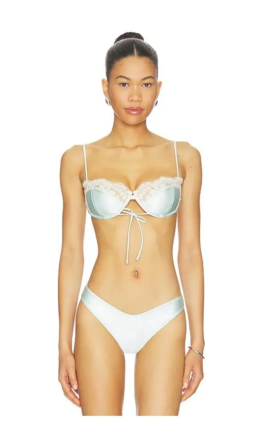 MONTCE X Elsa Hosk Lena Bikini Top - Seafoam Silkie