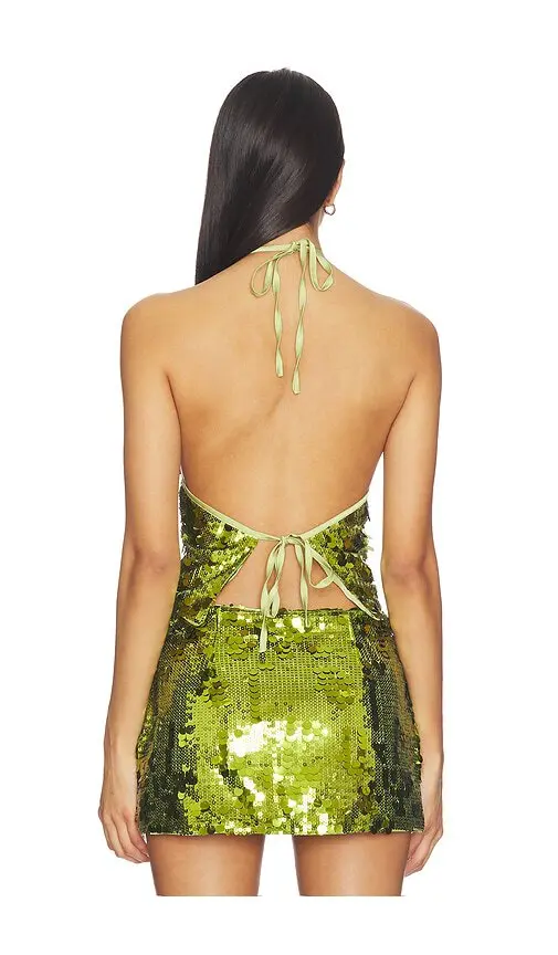 NIA Sequin Halterneck Top