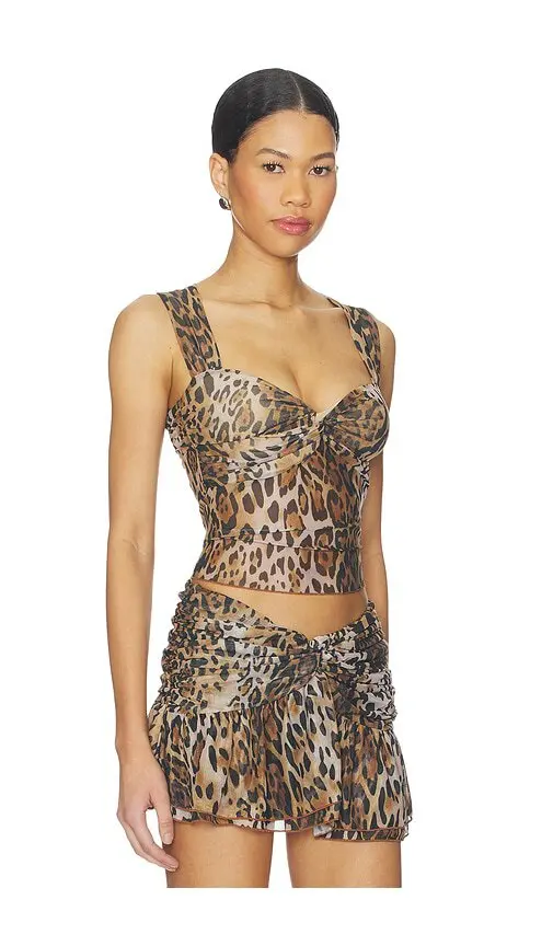 TIGER MIST Azalea Twist Cut Out Top