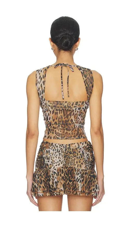 TIGER MIST Azalea Twist Cut Out Top