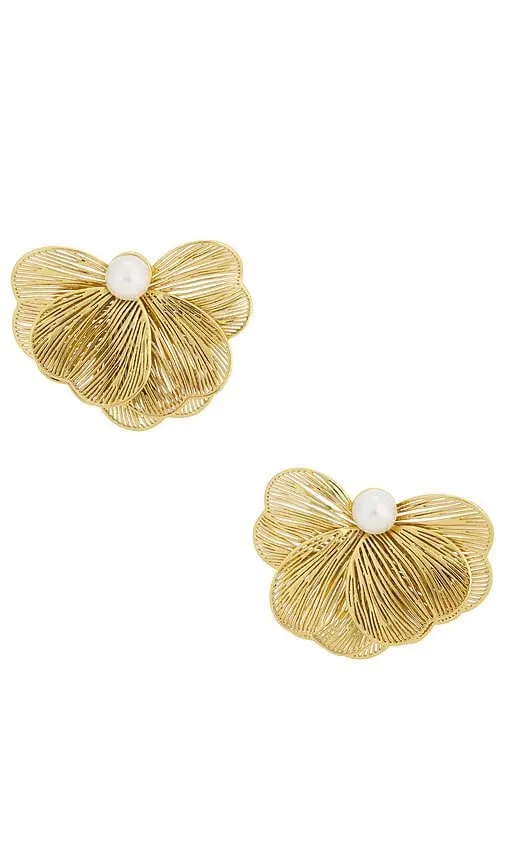MIRANDA FRYE Lily Earrings - Gold