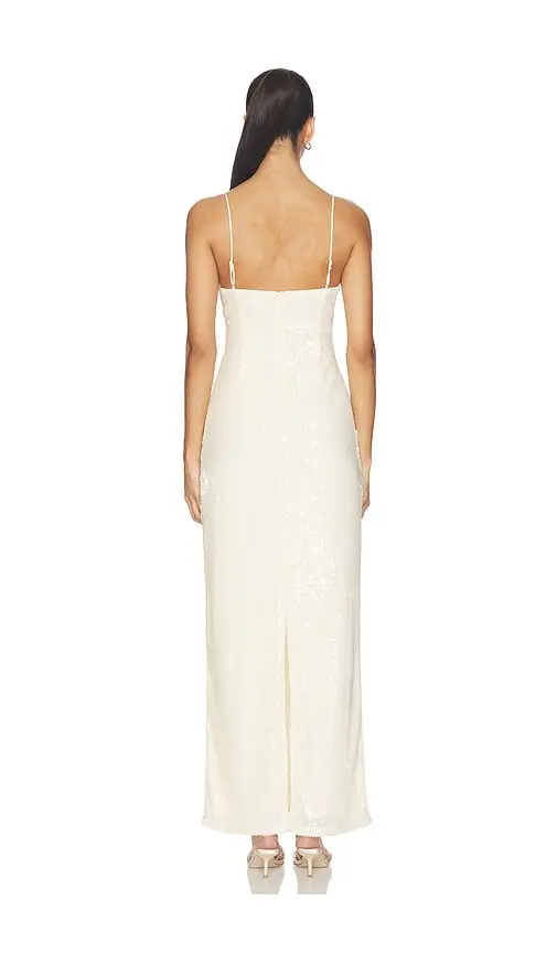 Superdown Sequined Maxi Dress With Slit