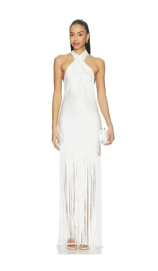 show me your mumu formal dresses Faith Maxi Dress ~ Moss Green Luxe Satin XS main image 1