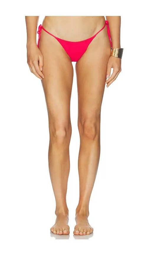 VIX PAULA HERMANNY Tie Side Brazilian Bikini Bottom - Red