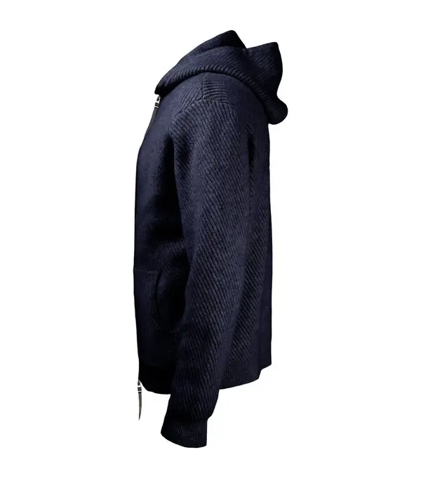 ALAN SCOTT Cashmere Feather-rib Hoodie