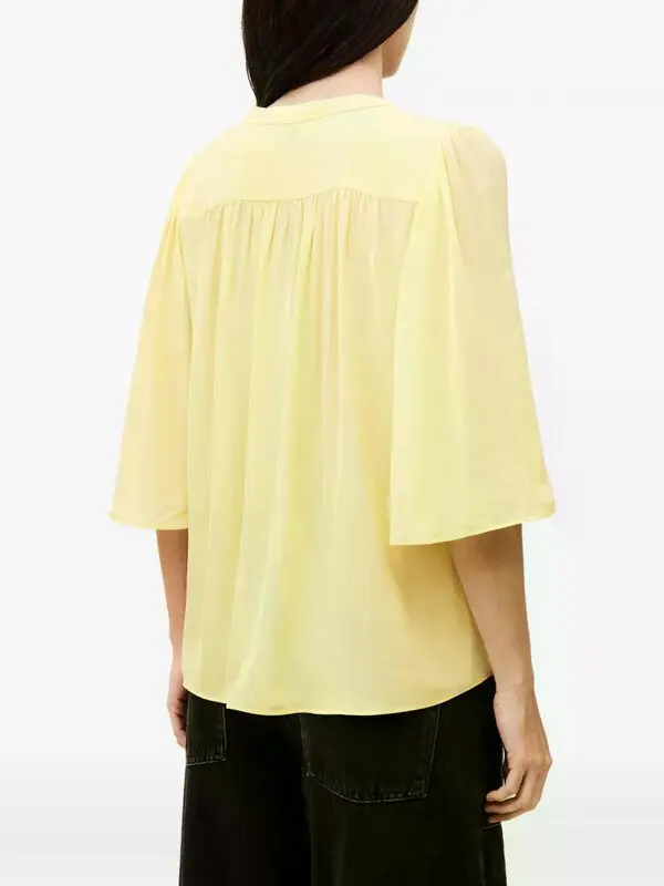 Ba&sh Barna Pleated Blouse
