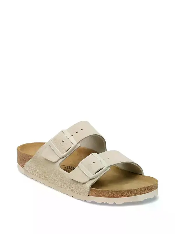BIRKENSTOCK Arizona Buckle Strap Slides - Neutrals