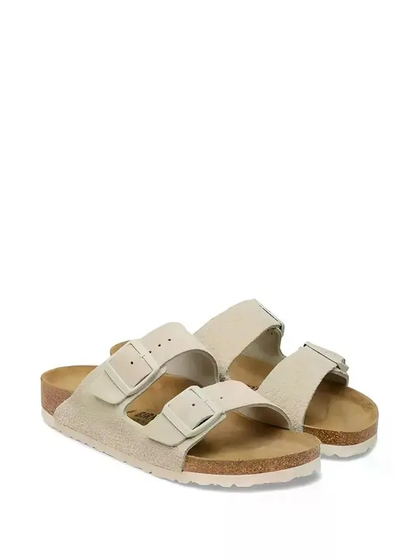 BIRKENSTOCK Arizona Buckle Strap Slides - Neutrals