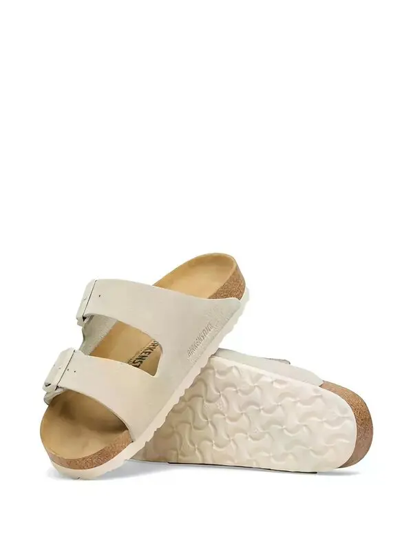 BIRKENSTOCK Arizona Buckle Strap Slides - Neutrals