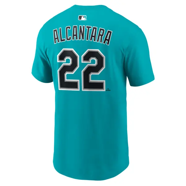 Nike Sandy Alcantara Miami Marlins Mlb T-shirt - Blue