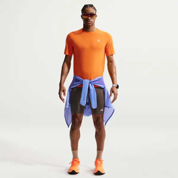 Nike Lava Loops" Dri-fit Adv 1/2-length Trail Running Tights - Brown