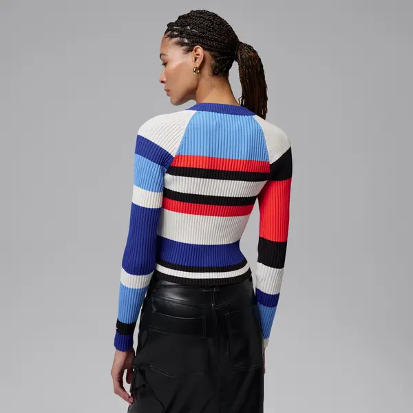 JORDAN Flight Long-sleeve Striped Sweater
