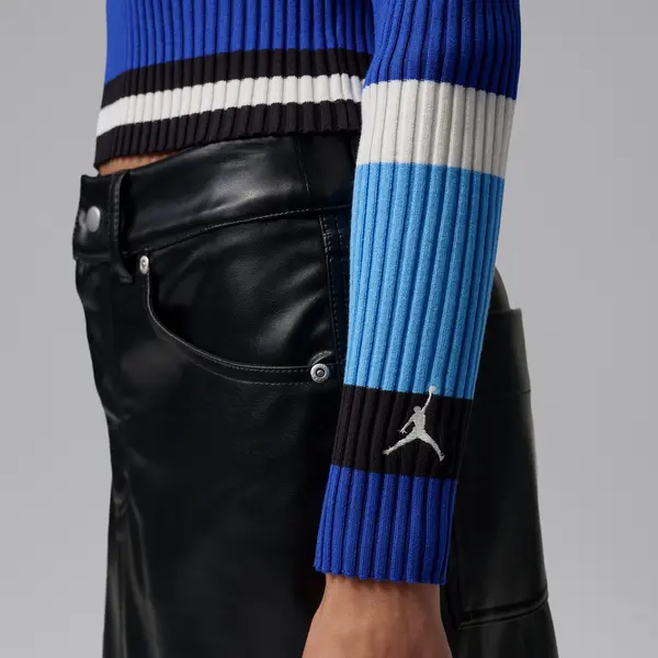 JORDAN Flight Long-sleeve Striped Sweater