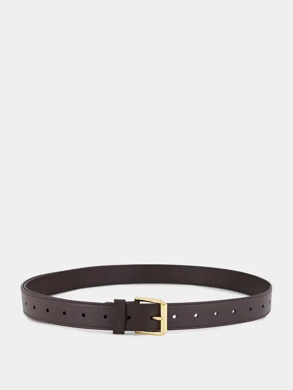 Givenchy Voyou Leather Belt - Brown